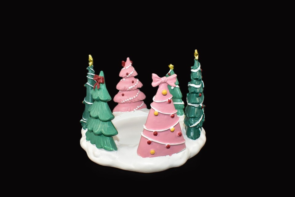 NIB Yankee Candle Decorative Trees Resin Holder, Christmas | eBay