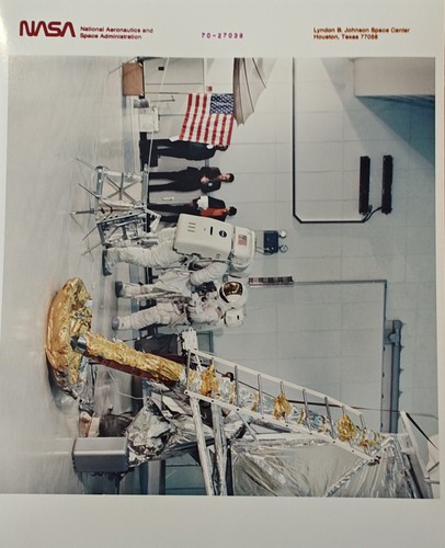 original 1970 Nasa Photo Of astronauts training with the Apollo Lunar Module | eBay