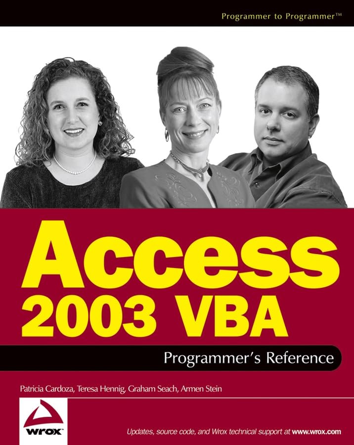 Access 2003 VBA Programmers R - GOOD 9780764559037| eBay