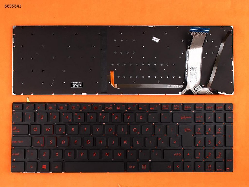 NEW ASUS BACKLIT UK English Keyboard for G58 G58JM G58JW G741 G741JM ...