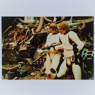 Vintage Star Wars New Hope Postcard 1977 Trash Compactor Han Solo Luke ...