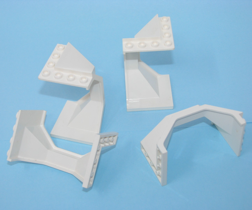 4 Lego 2467 Old White Replacement Part Piece 6441 6885 6395 | eBay