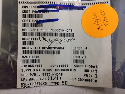 LM555CM/NOPB NSC LM555CM IC OSC SGL TIMER 100KHZ 8-SOIC ROHS 6 PIECES ...