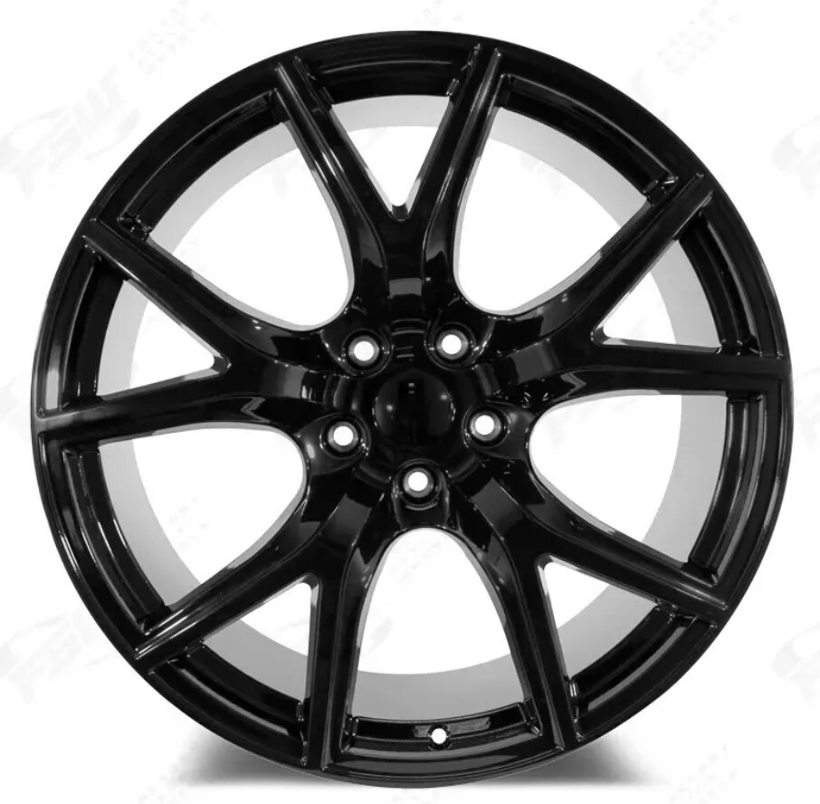 20" Black Wheels Fit Jeep Grand Cherokee Commander Dodge Durango 20x9 ...