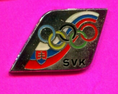 1990s GENERIC SLOVAKIA NOC PIN NATIONAL OLYMPIC COMMITTEE PIN VINTAGE ...