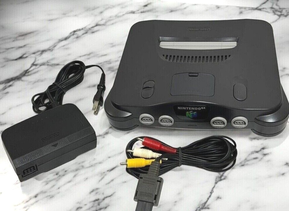N64 Nintendo 64 console Black select option Bundle Used Region free ...