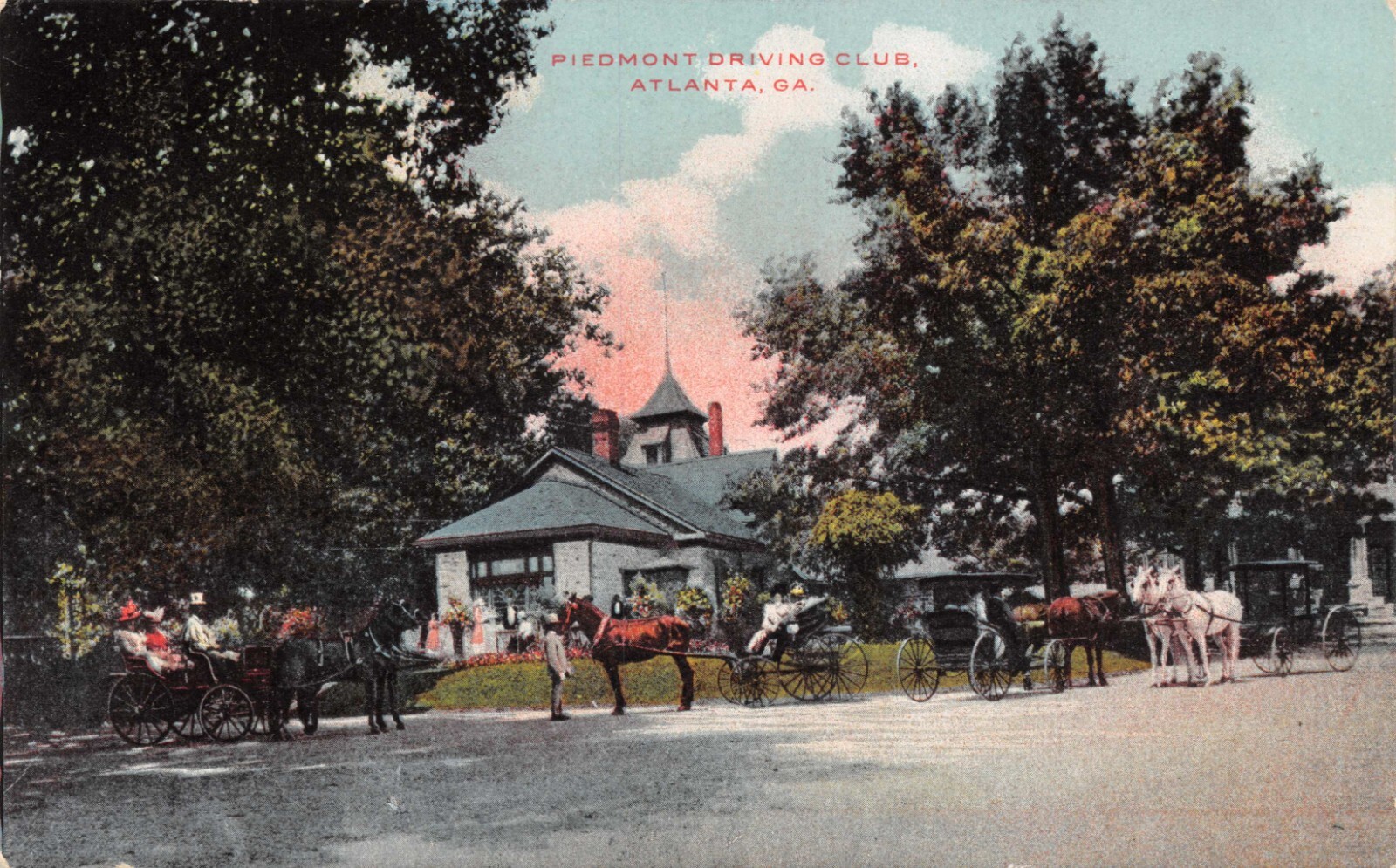 GA~GEORGIA~ATLANTA~PIEDMONT DRIVING CLUB~MEMBERS IN HORSE & CARRIAGE ...