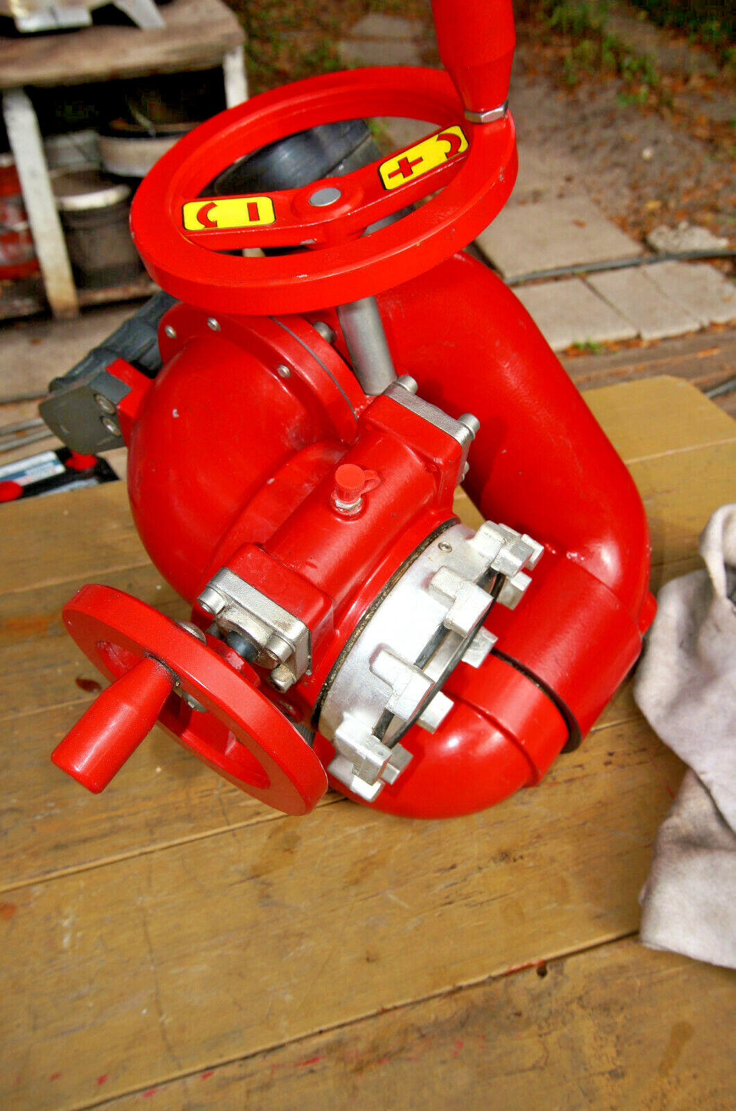 POK Fire Fighting Monitor LMP-80 29176 Upper Section w/ Dual Wheel ...