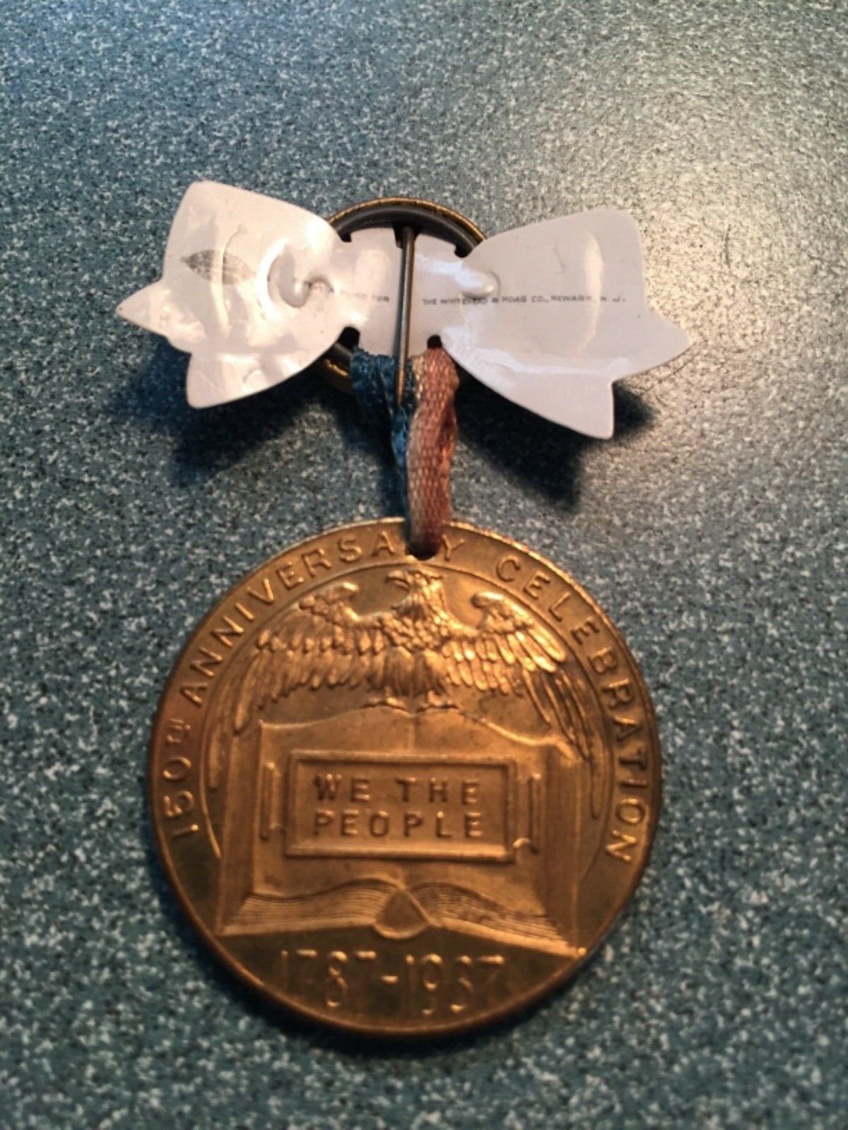 1937 Mayor Wilson 150th Anniversary Celebration US Constitution Medal ...