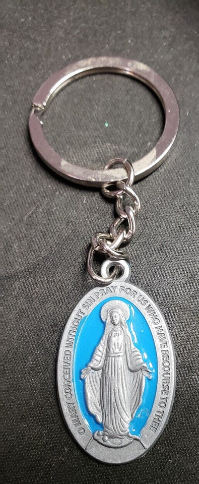 Madonna Mother Mary Religious Keychain Backpack Purse Fob Christmas ...