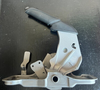 14 NISSAN Track GTR R35 OEM BLACK LEATHER EMERGENCY HAND BRAKE HANDLE ...