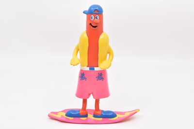 Nathans Famous Hot Dog Frankster Surfer Bendable Figure Vintage 1993 | eBay