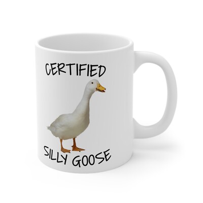 Certified Silly Goose Mug Funny Meme Gift Christmas Secret Santa | eBay UK
