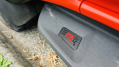 Ford NextGen Ranger Raptor sidestep inserts with drain holes, R logo ...