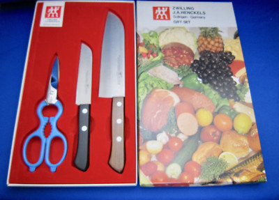 J.A. HENCKELS VTG Kitchen Knife & Scissors Set Made In Solingen Germany ...