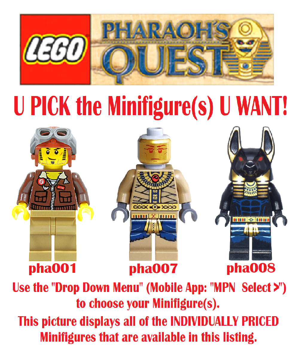 Genuine LEGO U PICK Minifigures PHARAOH'S QUEST **USED** | eBay