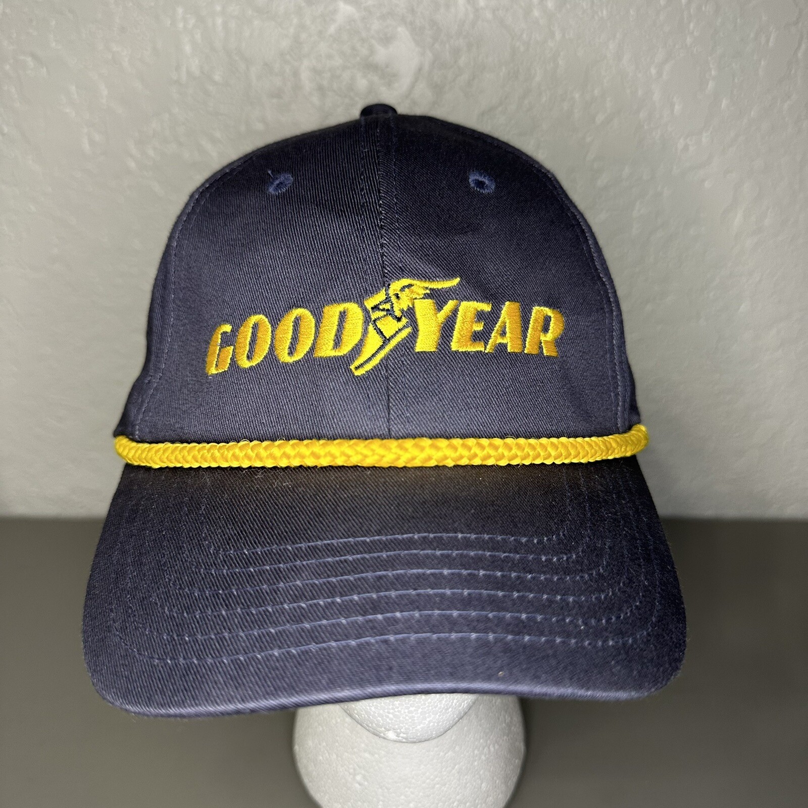 Vintage? K Products Goodyear #1 Racing Snapback Trucker Hat Cap Yellow ...