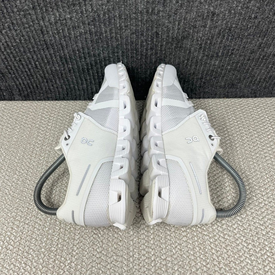 On Cloud 5 Triple White Athletic Running Shoes Sneakers Women’s 6.5 US ...