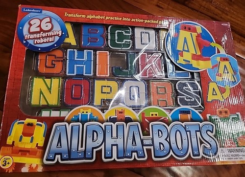 Alpha-Bots Alphabet Transforming Letters and Numbers 30 Vintage | eBay