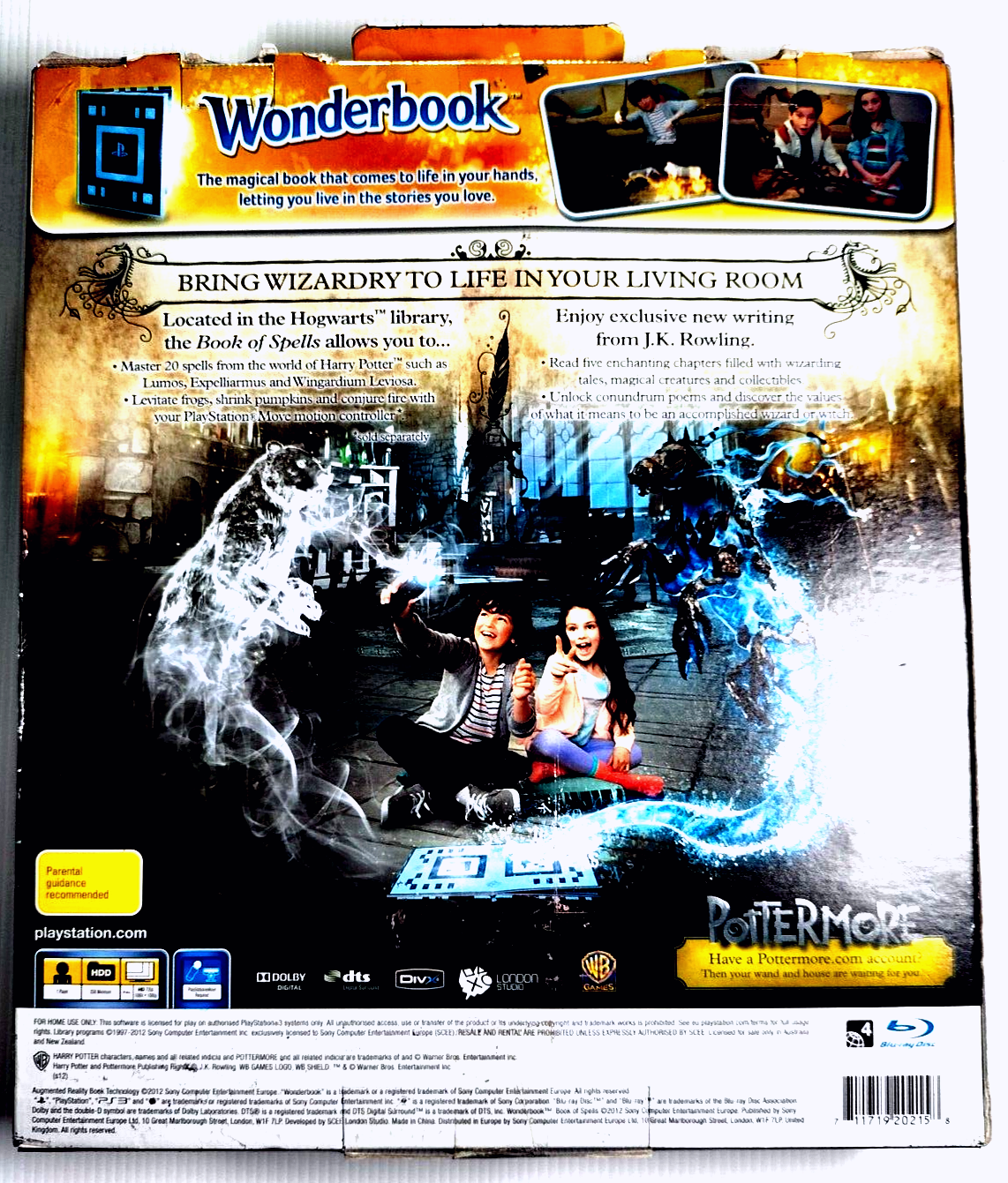 PS3 Playstation Miranda Goshawk Hogwarts Book of Spells Harry Potter JK ...