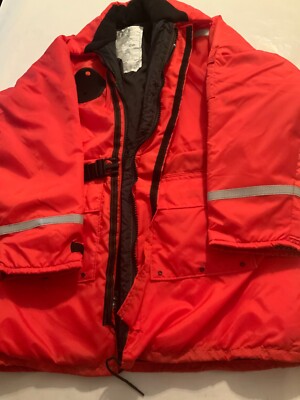 Stearns Type III PFD Flotation Coat Float Aid Florescent Orange XX ...