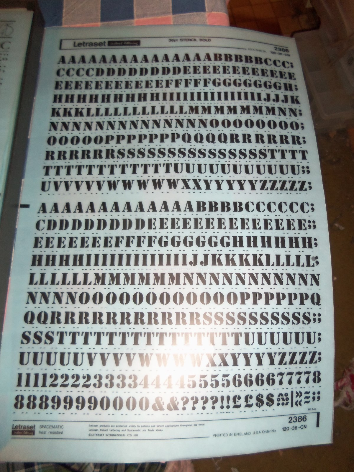 hh. NOS Letraset Lettering 10 x 15 Sheet Various Fonts Sizes Use Drop ...