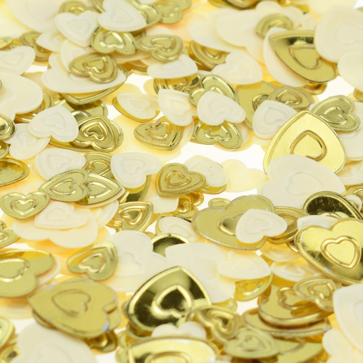 Pack of Cream and Gold Mixed Hearts Confetti - Pack 14g - XMCC06 | eBay UK