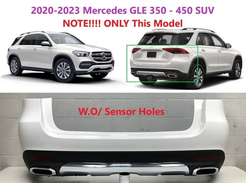 2020 2021 2022 2023 Mercedes GLE 350 450 SUV Rear Bumper (Polar White ...
