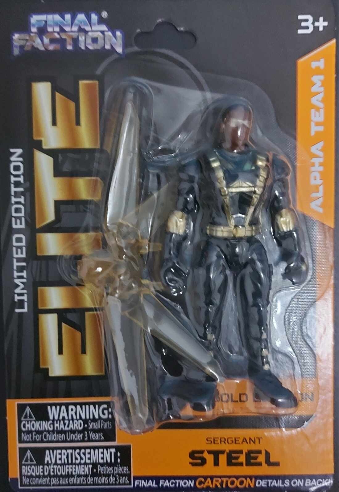 Final Faction Alpha Team 1 Sergeant Steel Limited Gold Elite Action ...