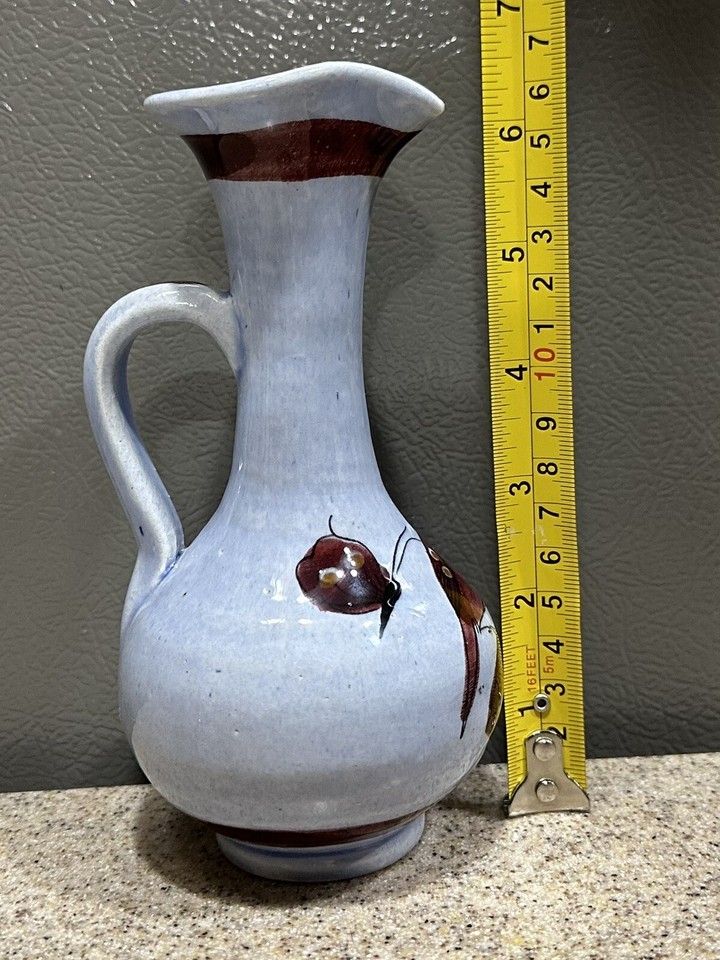 Vintage Pottery Ceramic 6” Pitcher Style Vase Bird Made In Mexico in ...