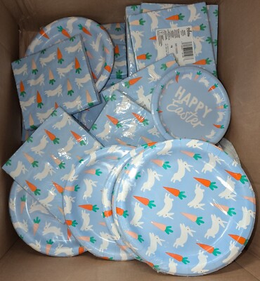 WHOLESALE LOT OF 54 ASSORTED EASTER PAPER PLATES & NAPKINS | eBay