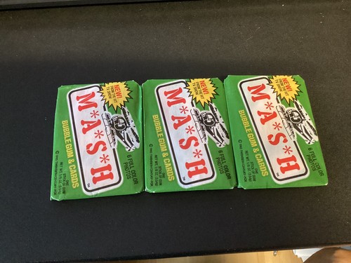 MASH TV Series Trading Cards Lot Of 3 Sealed Packs 1982 Hawkeye Hot ...