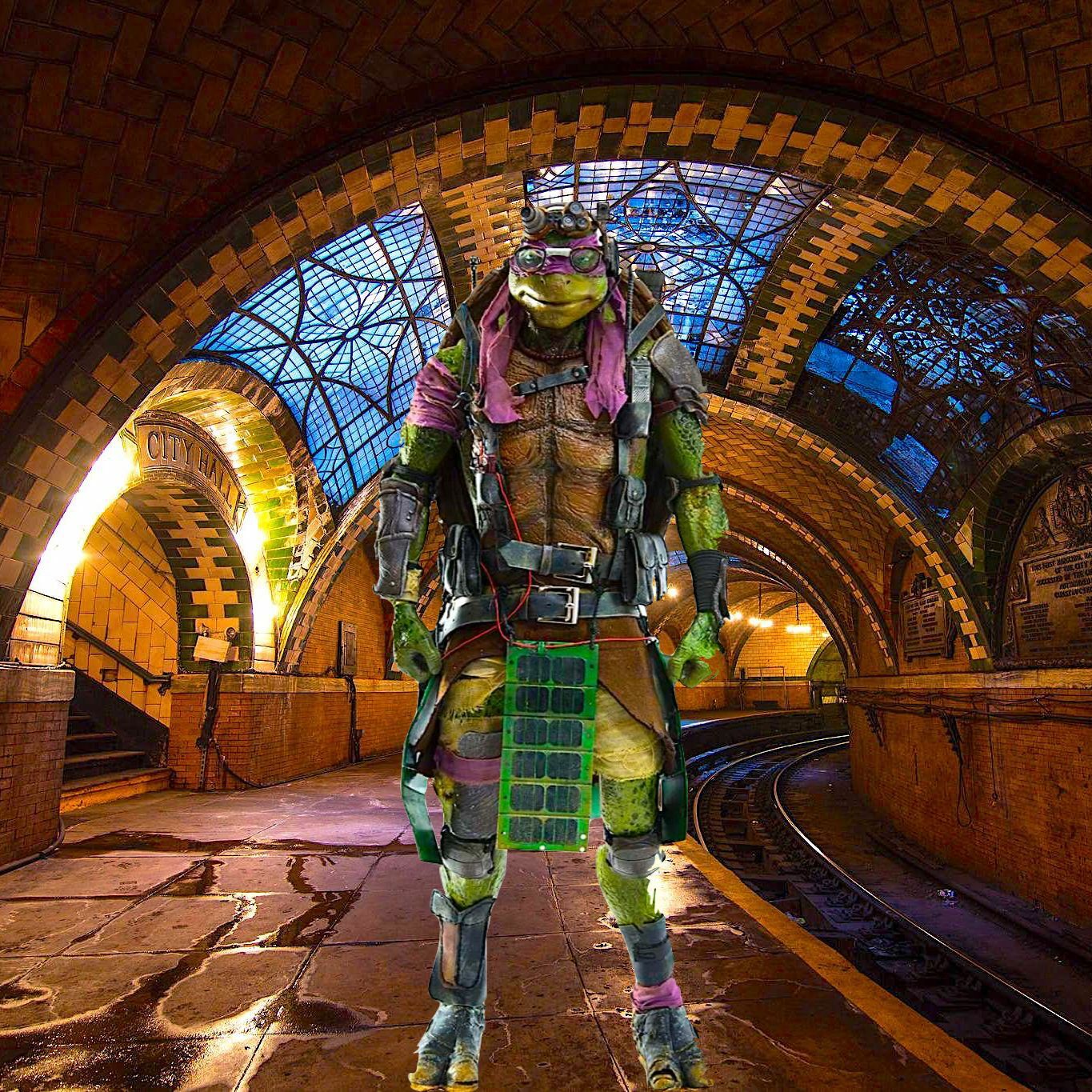 1/6 Mondo TMNT Backdrop 15"x15" - 1/6 ThreeZero Teenage Mutant Ninja ...