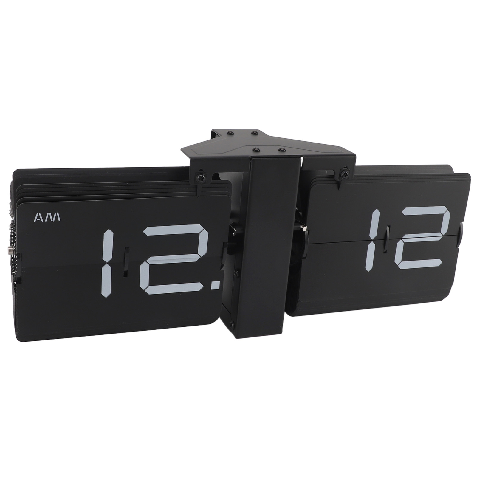 (Black Stand And Black Flip)Automatic Flip Clock 12H Digital Flip Down ...