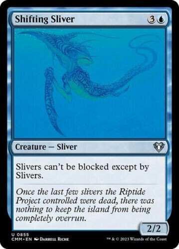 mtg magic Shifting Sliver ENGLISH Slivoïde changeant commander masters ...