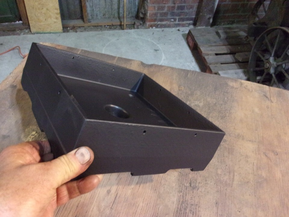 ROUGH CUT, Post Base, Anchored 10x10 Heavy Cast Aluminum, Black, MADE ...