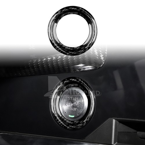 Black REAL HARD Carbon Fiber Start Stop Engine Button For Corvette C8 2020-2023 | eBay