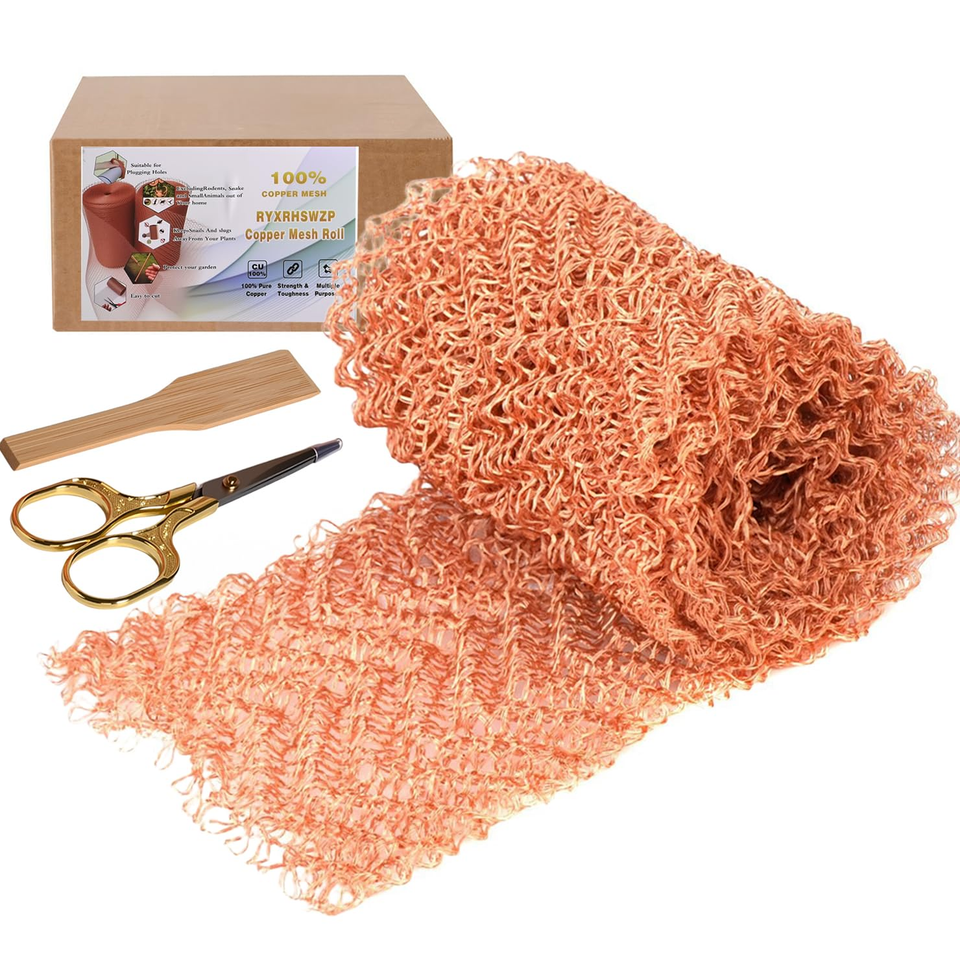 Copper Mesh Rodent Control Copper Wool for Slugs Mice Pest Snail Bird ...