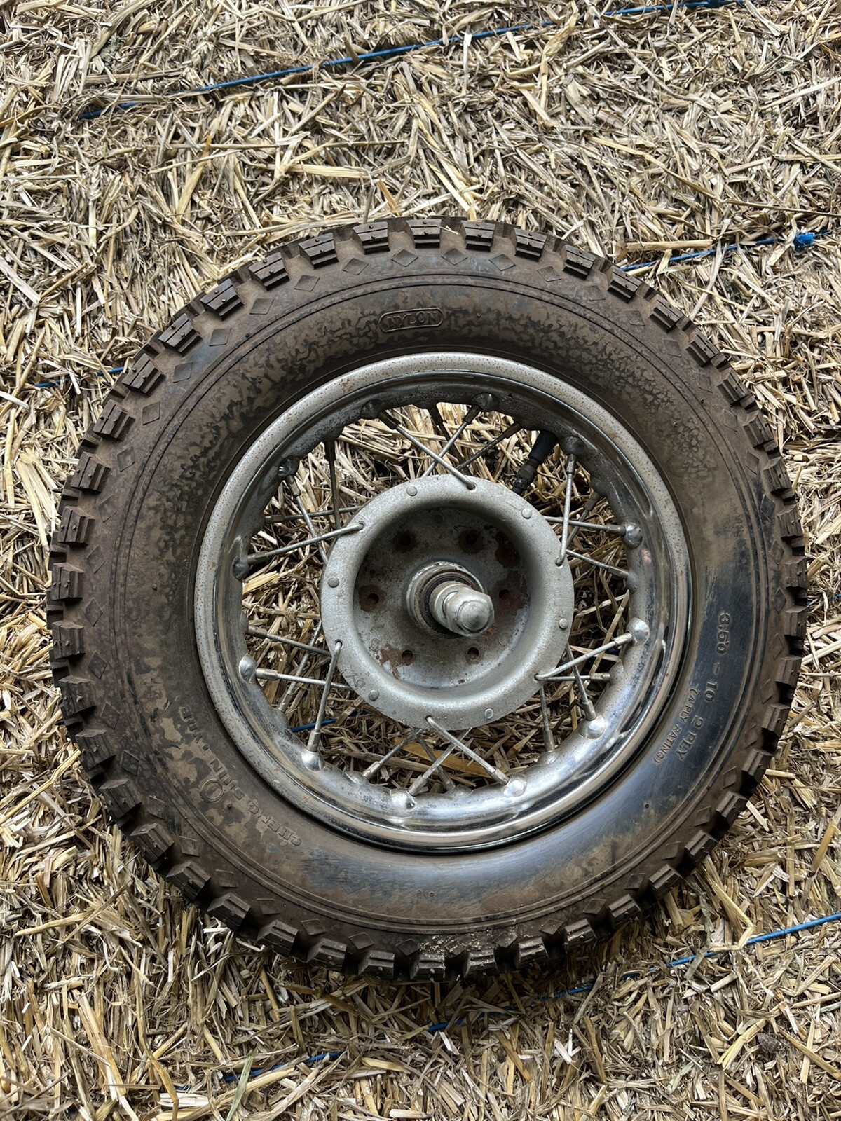 vintage 3.50-10 mini bike tire and wheel | eBay