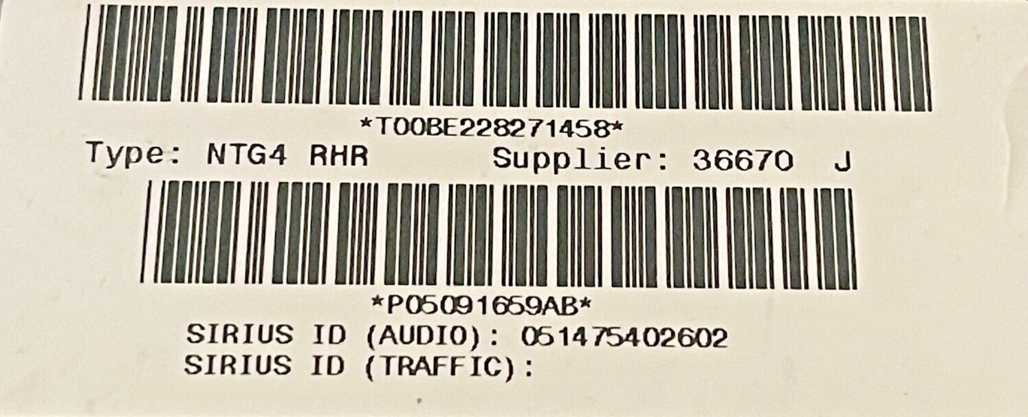 JEEP DODGE 730N RHR MYGIG GPS NAVIGATION RADIO DURANGO GRAND CHEROKEE ...