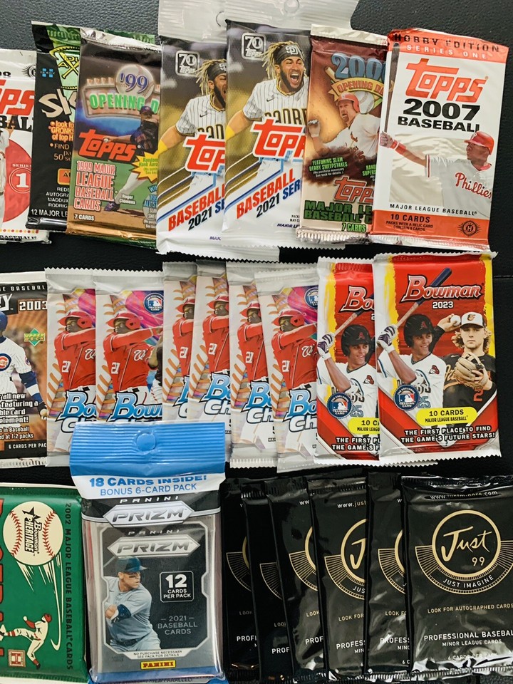 Old Shop Liquidation! NEW, Sealed Baseball Packs LOT! Hobby, Bowman ...