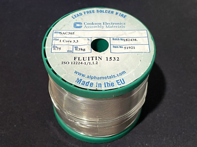 Cookson Lead-free Soldier Wire SAC305 Sn96.5% Ag3% Cu0.5% 1Core 3.3% ...