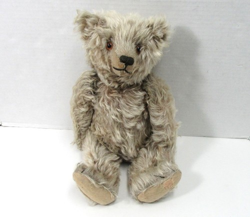 CUTE VINTAGE MOHAIR TEDDY BEAR NO TAGS STEIFF? JOINTED EXCELSIOR FILL ...