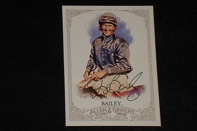 JERRY BAILEY 2012 TOPPS ALLEN & GINTER'S SIGNED AUTOGRAPHED CARD #81 ...