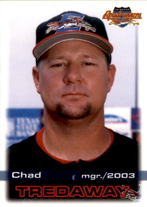 2003 Edinburg Roadrunners Grandstand #26 Chad Treadway Manager Baseball ...