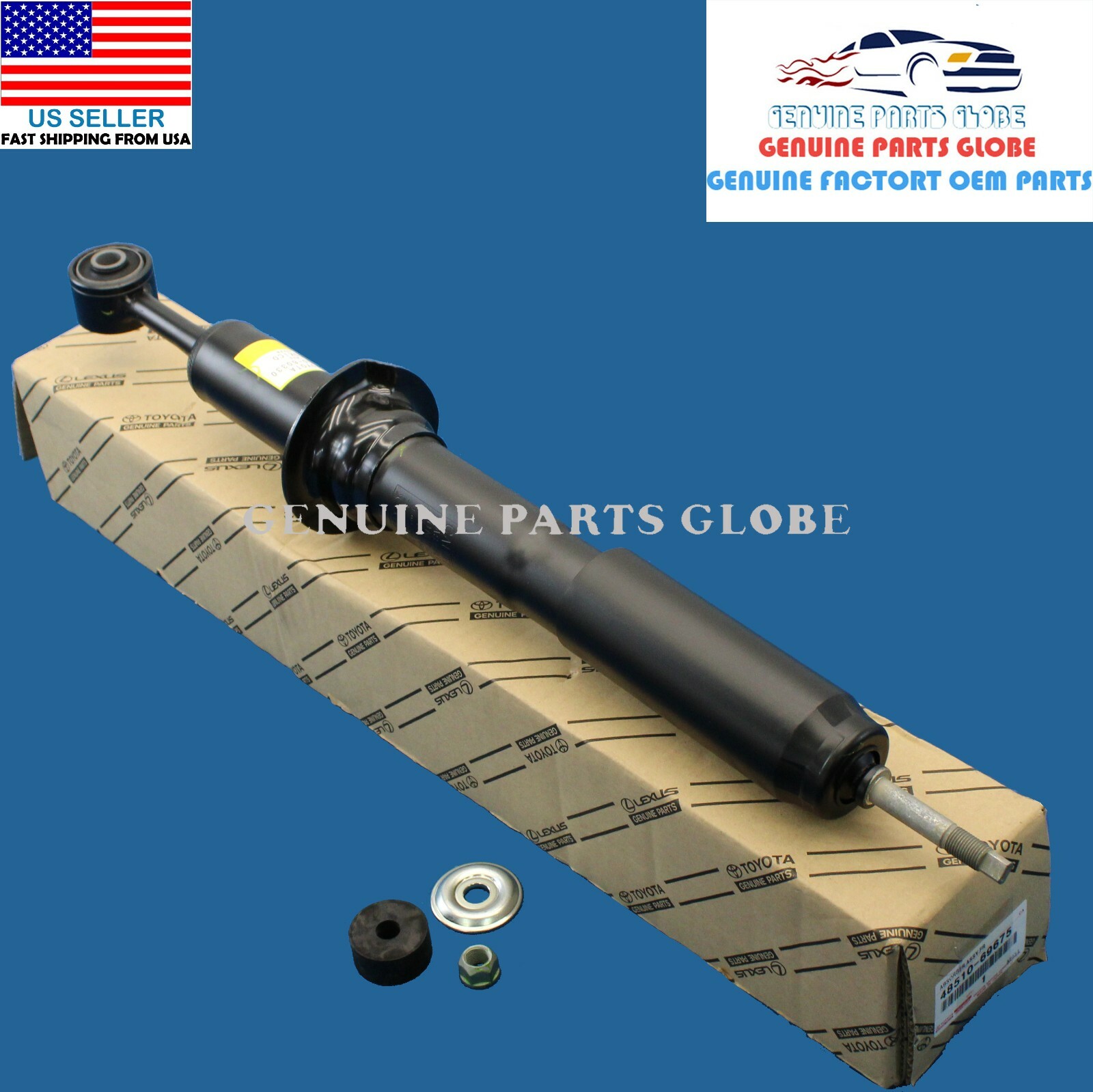 GENUINE OEM TOYOTA 03-09 4RUNNER RH & LH FRONT SHOCK ABSORBER SET 48510 ...