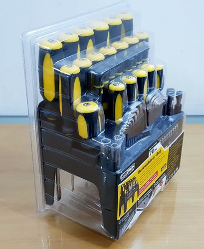 Shop Iron Screwdriver 70 Pcs Set with Plastic Storage Rack - Workshop ...
