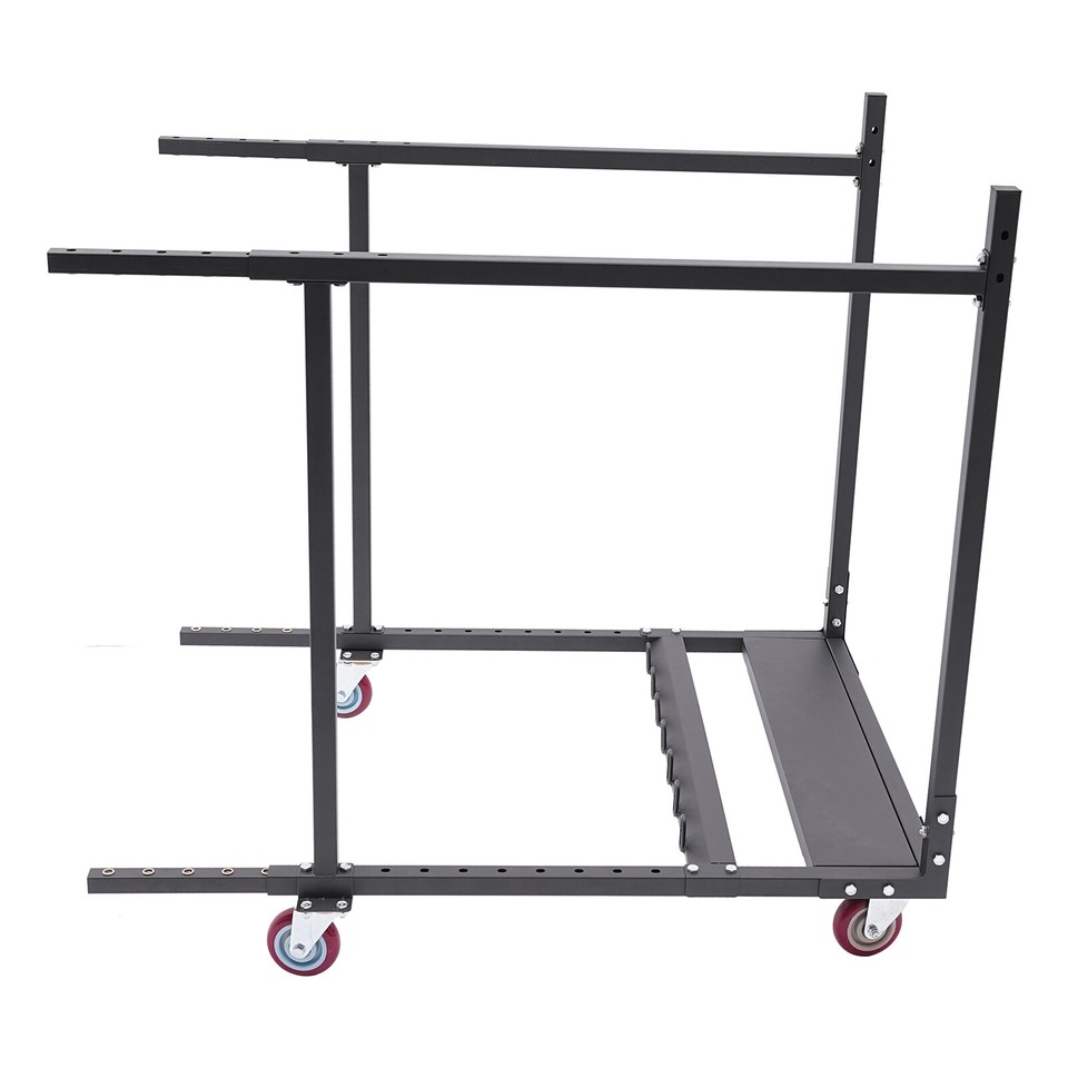 Folding Table Rack Dolly Cart W/ Casters Max 8 Round Table 12 Folding ...