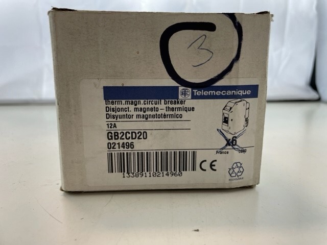 Telemecanique by Schneider GB2-CD20 12 Amp 1 Pole Circuit Breaker | eBay