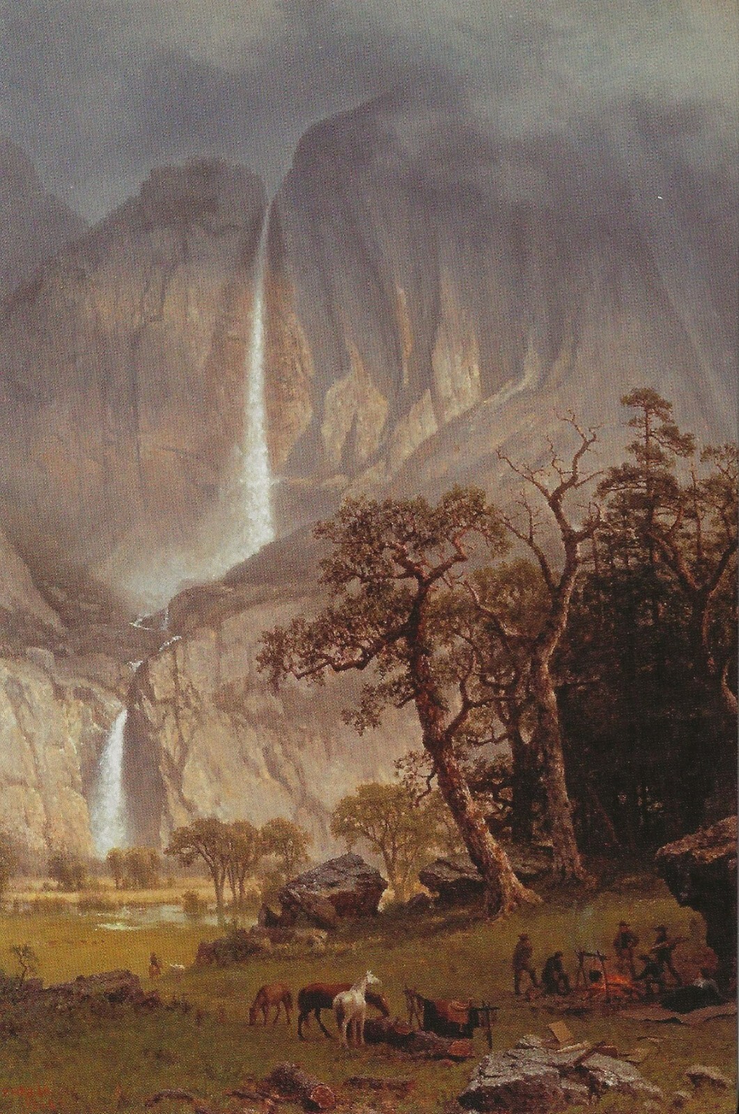 Postcard Albert Bierstadt "Cho-Looke, The Yosemite Fall" 1864 Timken ...